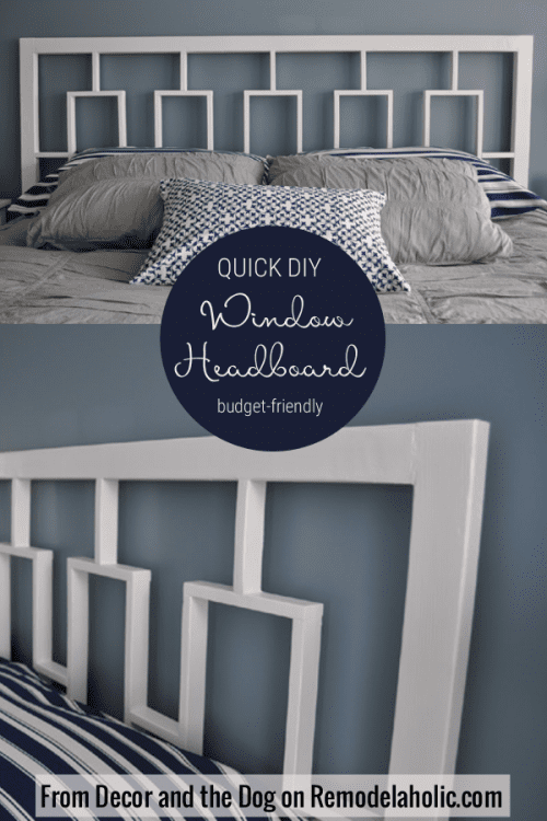 West Elm’s Window Headboard Knock Off Tutorial | Remodelaholic