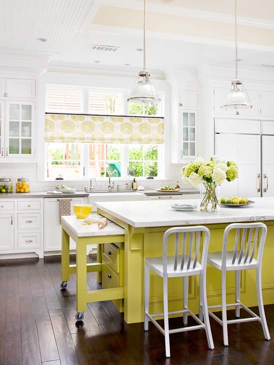 Beautifully Colorful Painted Kitchen Cabinets