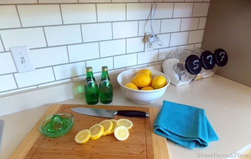 Painted Subway Tile Backsplash | Remodelaholic