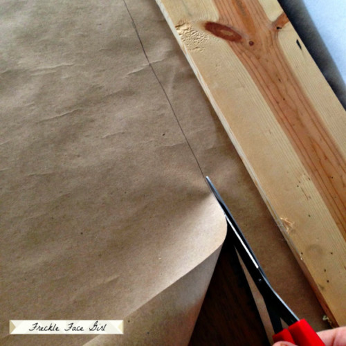 DIY Faux Wood Flooring Using Brown Paper | Remodelaholic