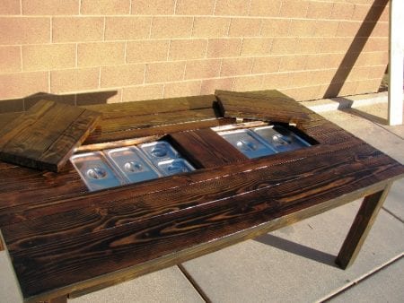 Build a Patio Cooler Table with Built-In Ice Boxes | Remodelaholic
