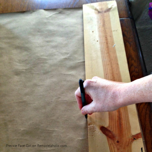 DIY Faux Wood Flooring Using Brown Paper | Remodelaholic