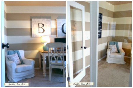DIY Faux Wood Flooring Using Brown Paper | Remodelaholic