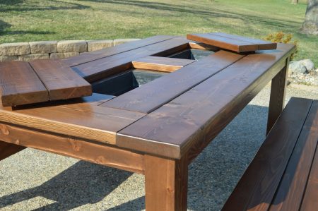 Build a Patio Cooler Table with Built-In Ice Boxes | Remodelaholic