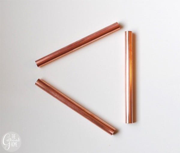 DIY Geometric Copper Pipe Pendant Light | Remodelaholic