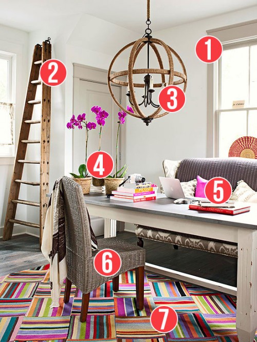 Get This Look: Bold Study and Home Office | Remodelaholic