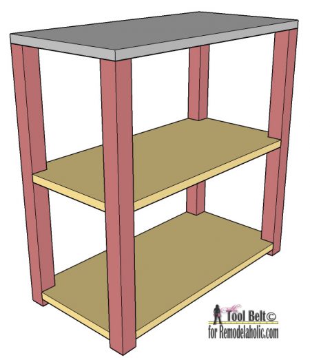 DIY Small Open Shelf Building Plan | Remodelaholic