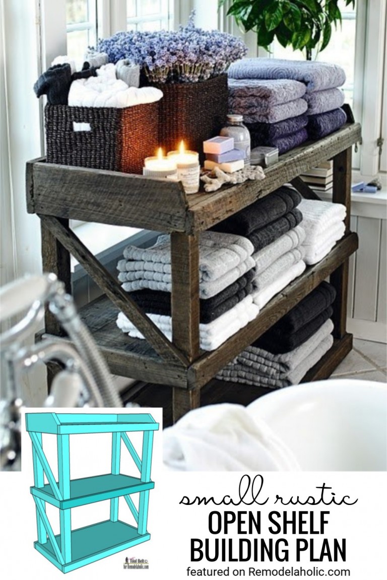 DIY Small Open Shelf Building Plan | Remodelaholic