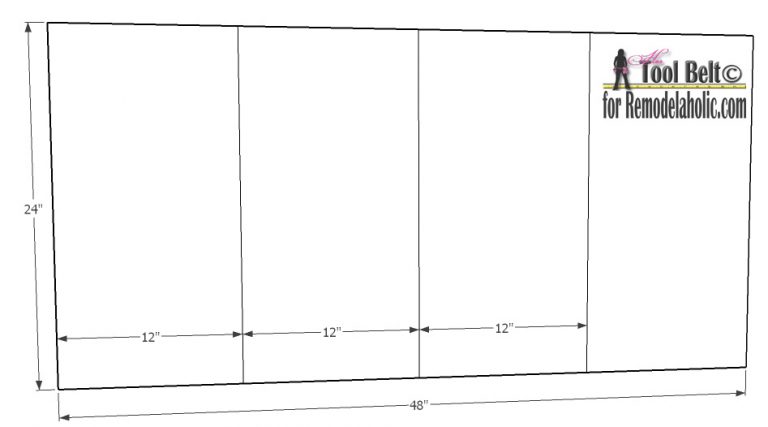 DIY Small Open Shelf Building Plan | Remodelaholic
