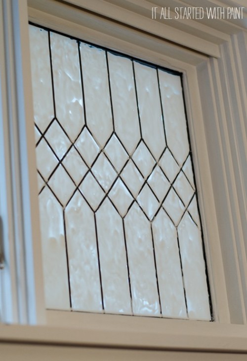 How to DIY Faux Stained Glass Windows | Remodelaholic