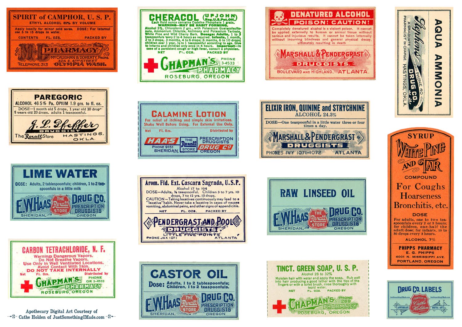 15 Free "Vintage Medical" Halloween Images | Remodelaholic