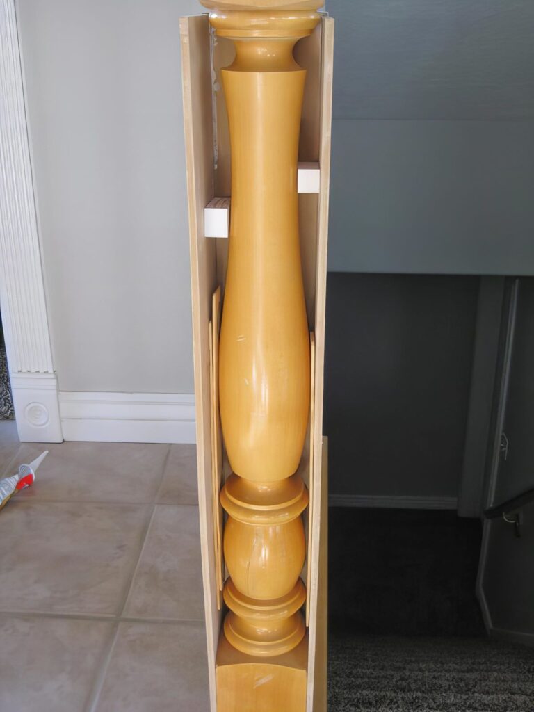 Stair Banister Renovation Using Existing Newel Post and Handrail ...