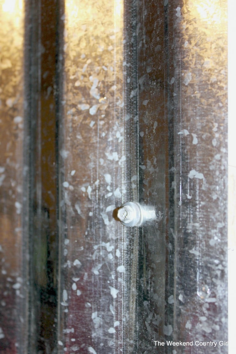 DIY Corrugated Tin Wall Tutorial | Remodelaholic