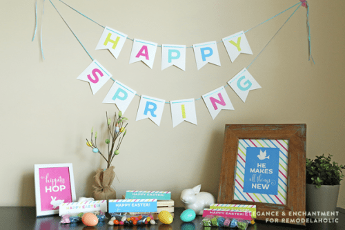 Free Printable Easter Treat Bag Toppers | Remodelaholic