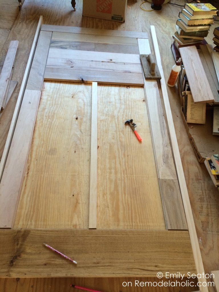 How to Build a Wood Chevron Barn Door | Remodelaholic