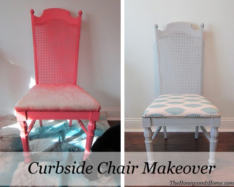 Cane Back Dining Chair Makeover | Remodelaholic