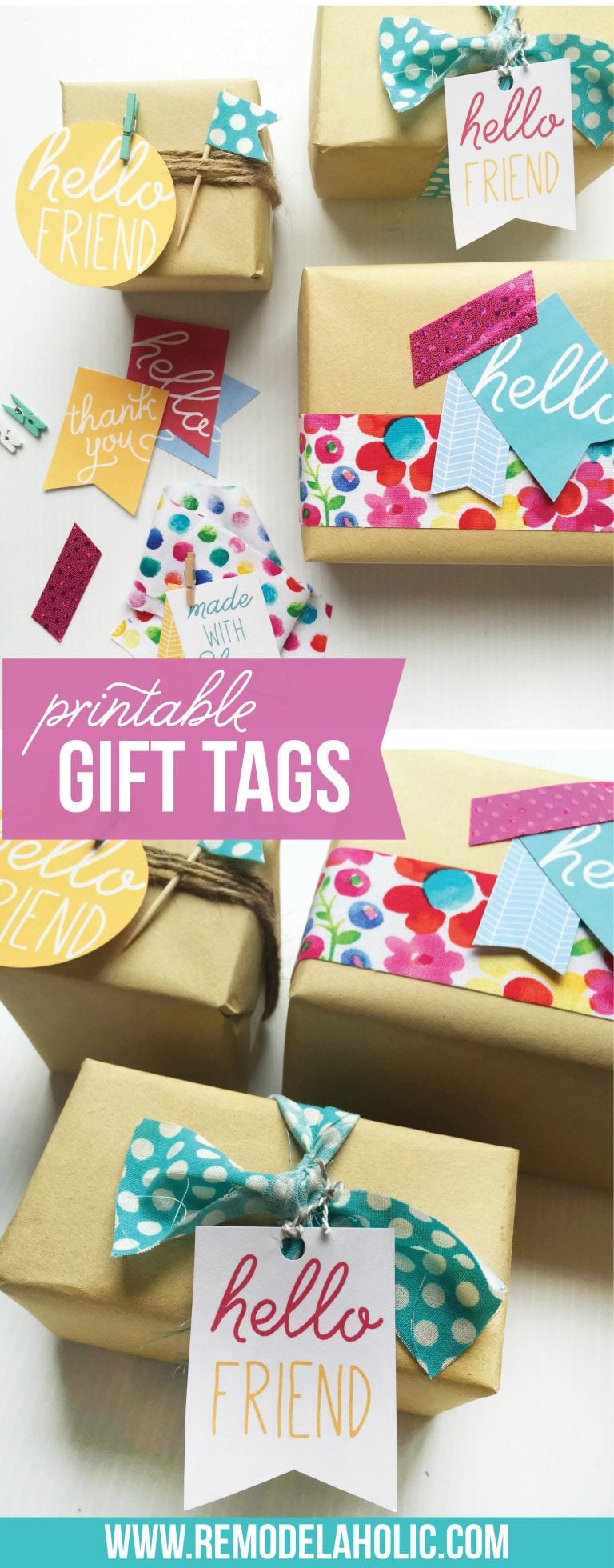 Free Printable Gift Tags for Easy Gift Wrapping | Remodelaholic