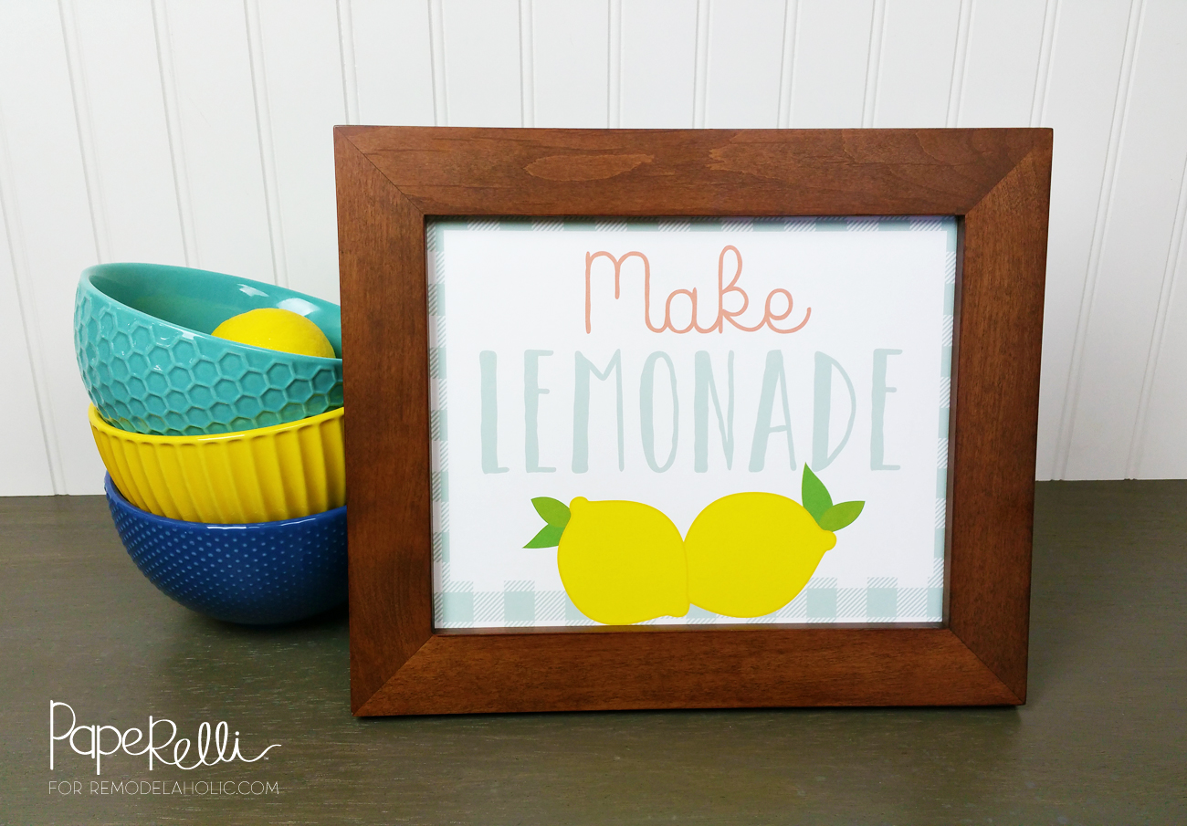 Free Lemon Printable Art | Remodelaholic