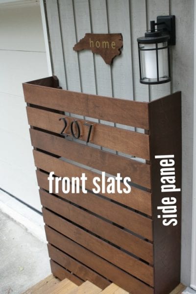 Build a DIY Wood Screen Utility Box Cover | Remodelaholic