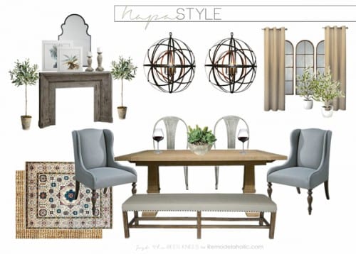 A Napa Inspired Dining Room: Old World Meets Modern | Remodelaholic