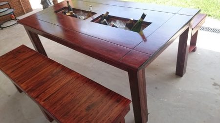 Build a Patio Cooler Table with Built-In Ice Boxes | Remodelaholic