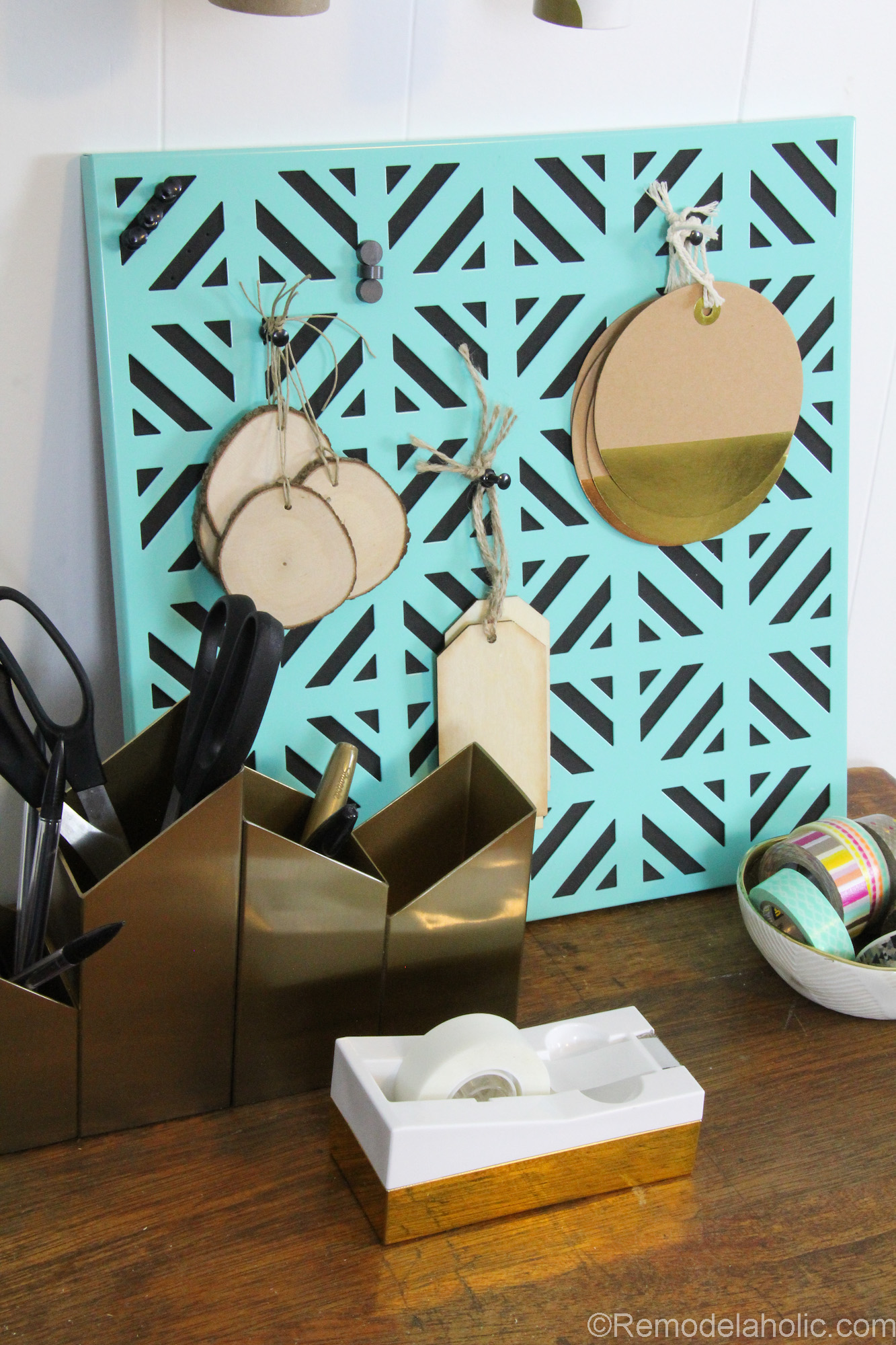 Easiest Gift Wrapping Center EVER! | Remodelaholic