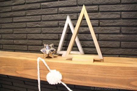 DIY Wood Triangle Tree for Easy Christmas Decor | Remodelaholic