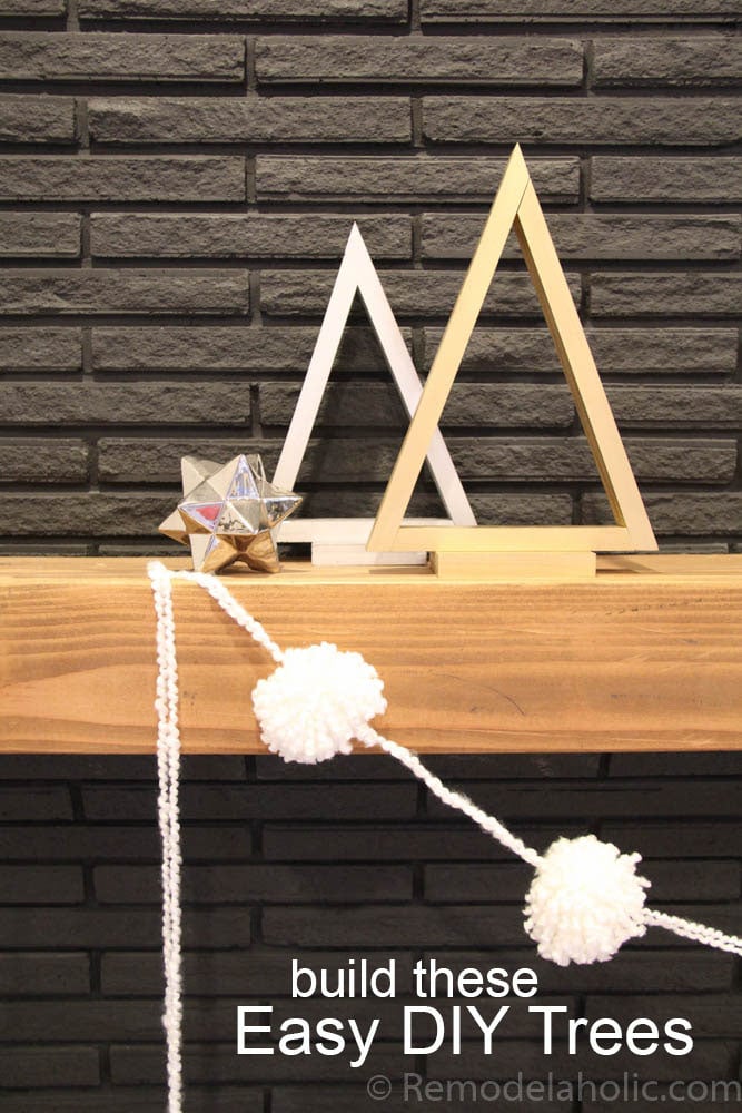 DIY Wood Triangle Tree for Easy Christmas Decor | Remodelaholic