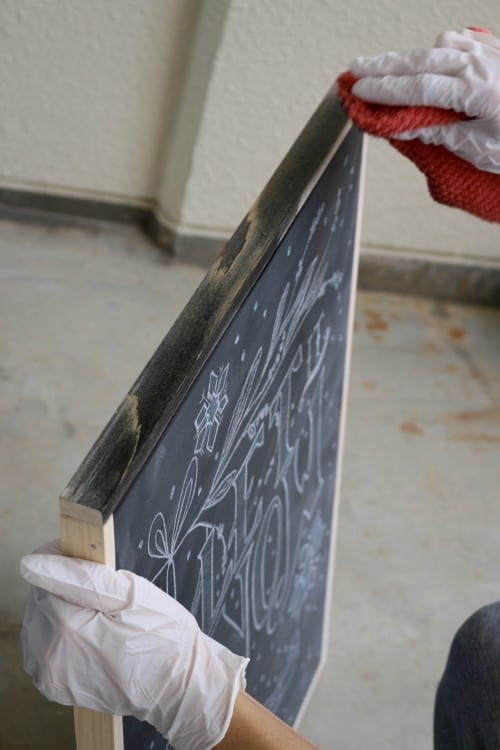 How to Make a Framed Chalkboard + Tips for Great Chalk Art | Remodelaholic