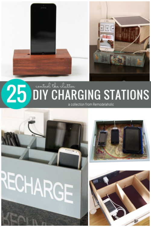 25 DIY Charging Station Ideas | Remodelaholic