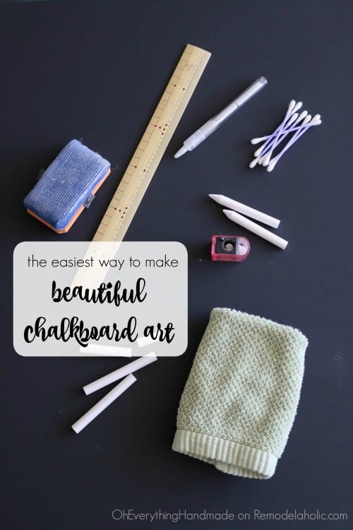 How to Make a Framed Chalkboard + Tips for Great Chalk Art | Remodelaholic