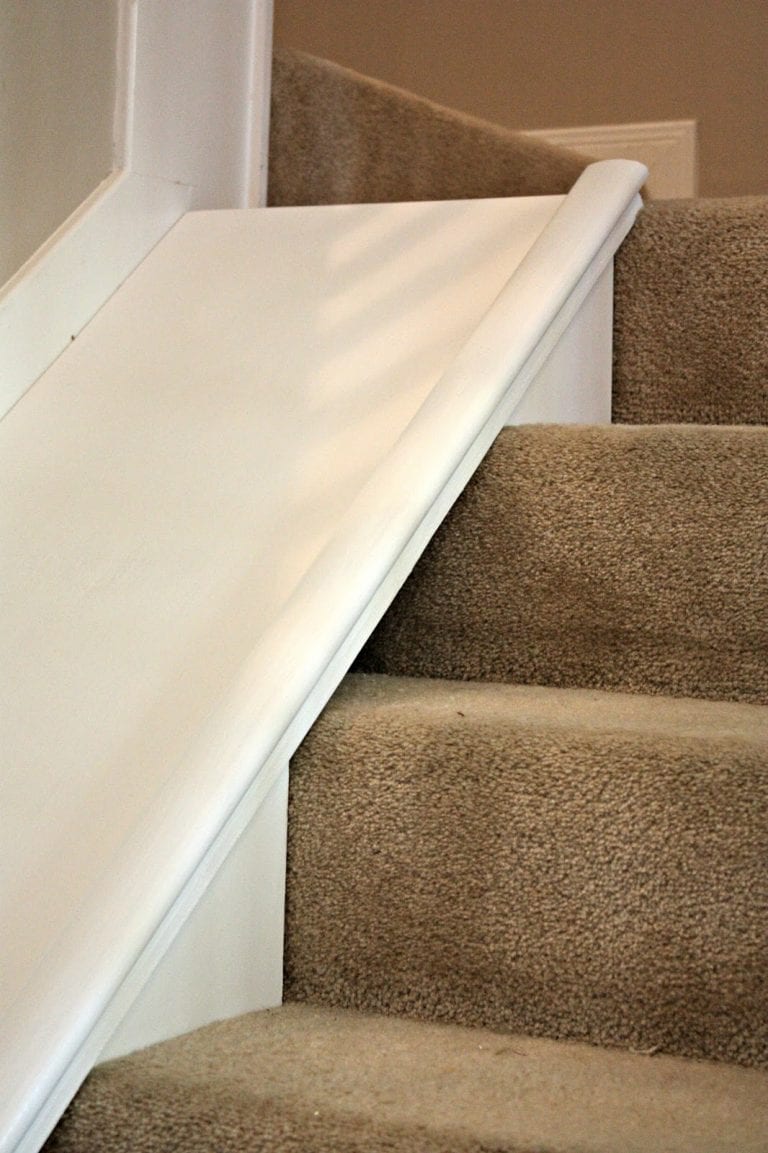 DIY Stair Slide: How to Add a Slide to Your Stairs | Remodelaholic
