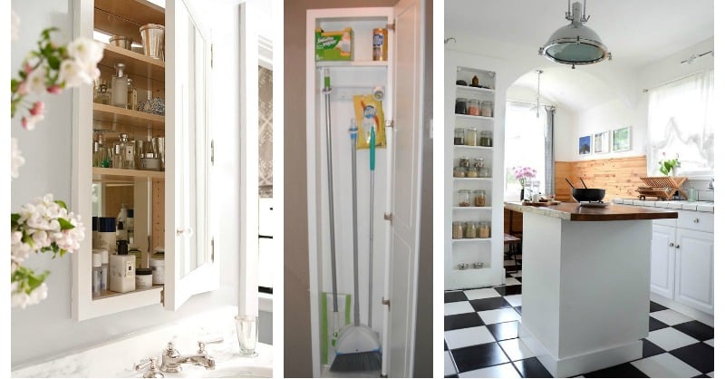 25+ Brilliant In-Wall Storage Ideas For Every Room In Your Home ...