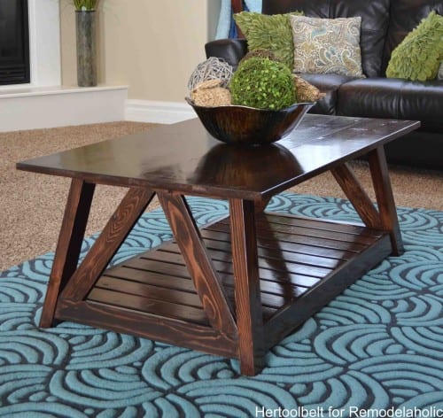 DIY Slat Coffee Table | Remodelaholic