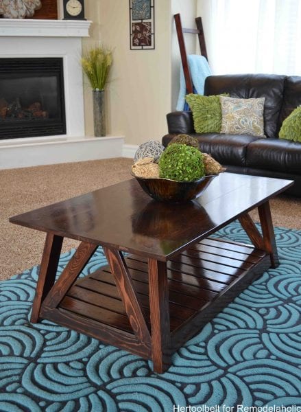 DIY Slat Coffee Table | Remodelaholic