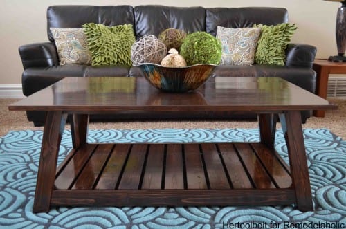 DIY Slat Coffee Table | Remodelaholic