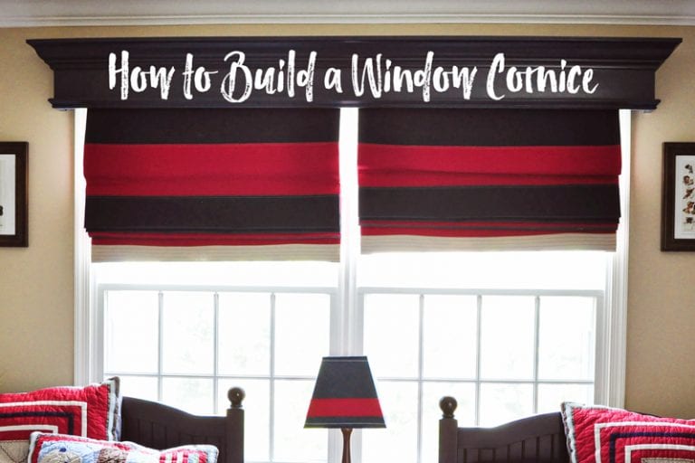 How to Build and Hang a Window Cornice | Remodelaholic