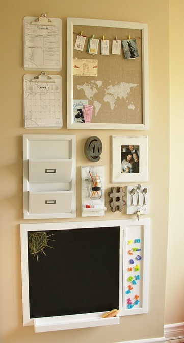 24 Awesome DIY Wall Organization Stations | Remodelaholic