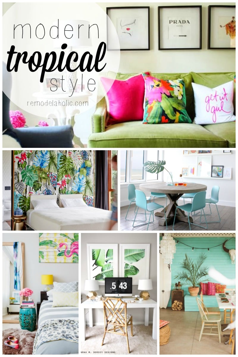 Inspiration File: Modern Tropical Style | Remodelaholic