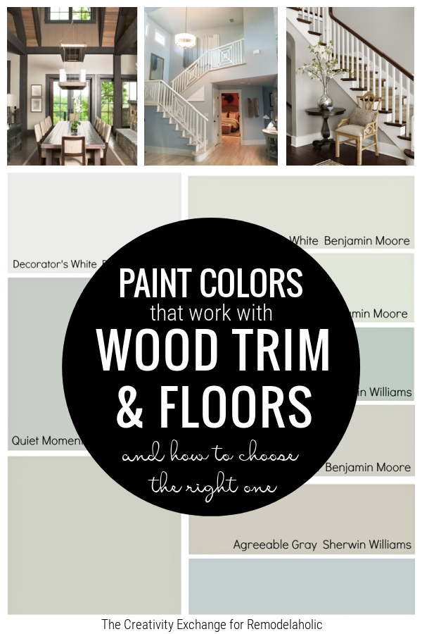 Choosing Paint Colors that Work with Wood Trim and Floors | Remodelaholic