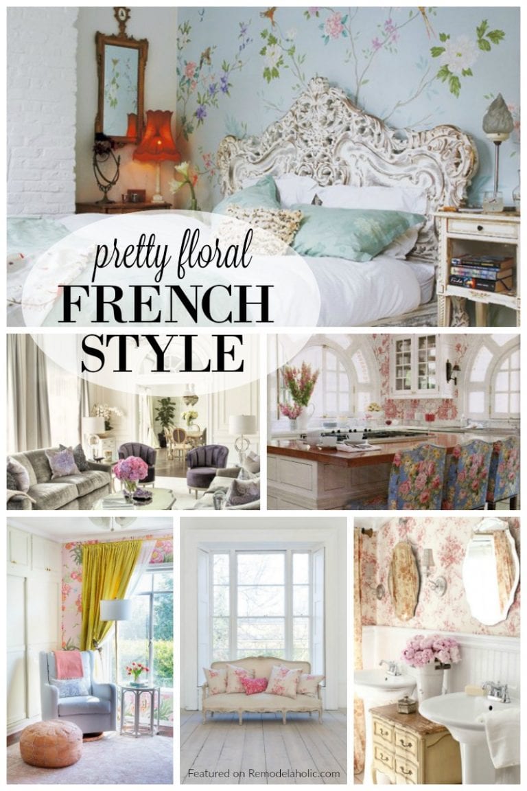 Inspiration File: Pretty Floral French Style | Remodelaholic