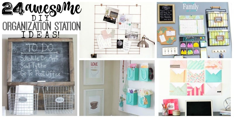 24 Awesome DIY Wall Organization Stations | Remodelaholic