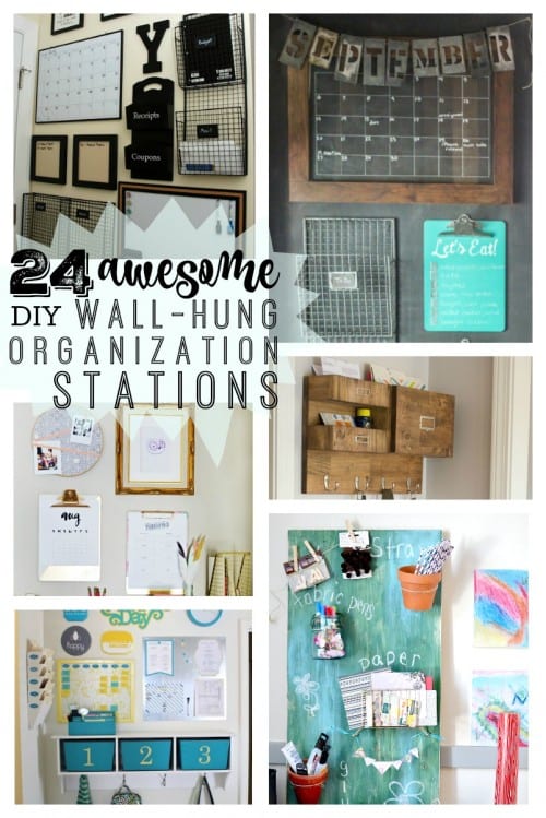 24 Awesome DIY Wall Organization Stations | Remodelaholic