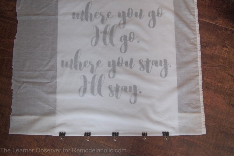 Large Scale DIY Calligraphy Art {the easy way!} | Remodelaholic