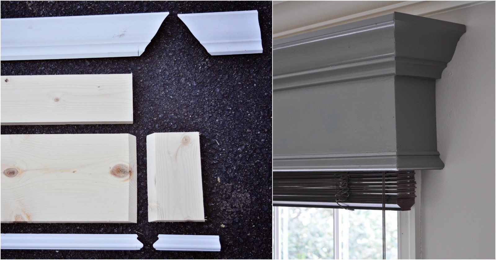 How to Build and Hang a Window Cornice | Remodelaholic