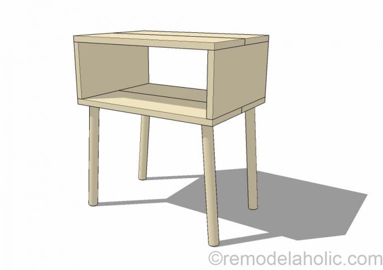 $15 Easy DIY Modern Side Table + Building Plan | Remodelaholic