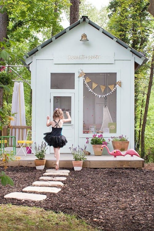 Designing and Decorating A Charming Child's Playhouse | Remodelaholic