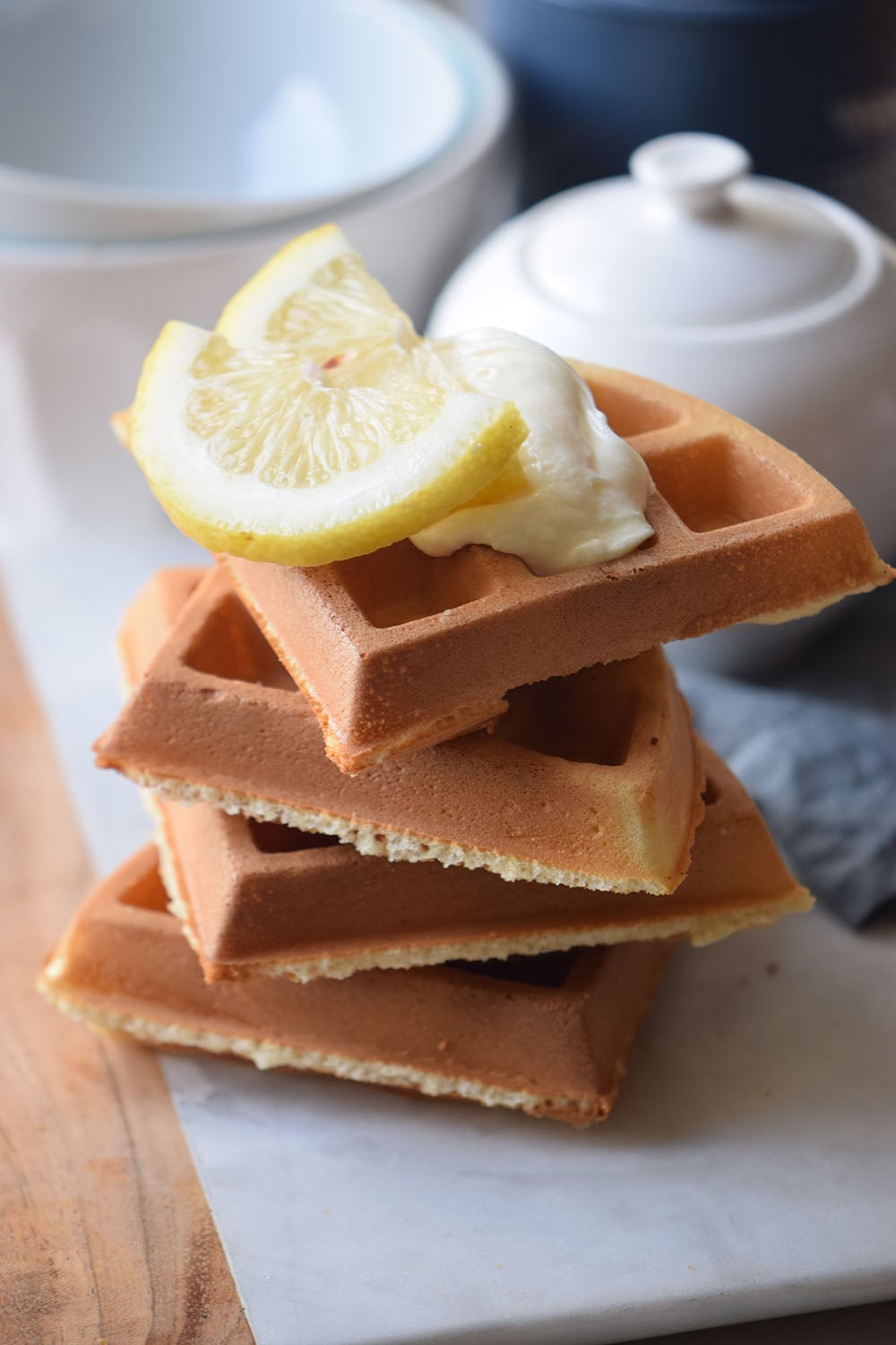 Lemon Waffles | Remodelaholic