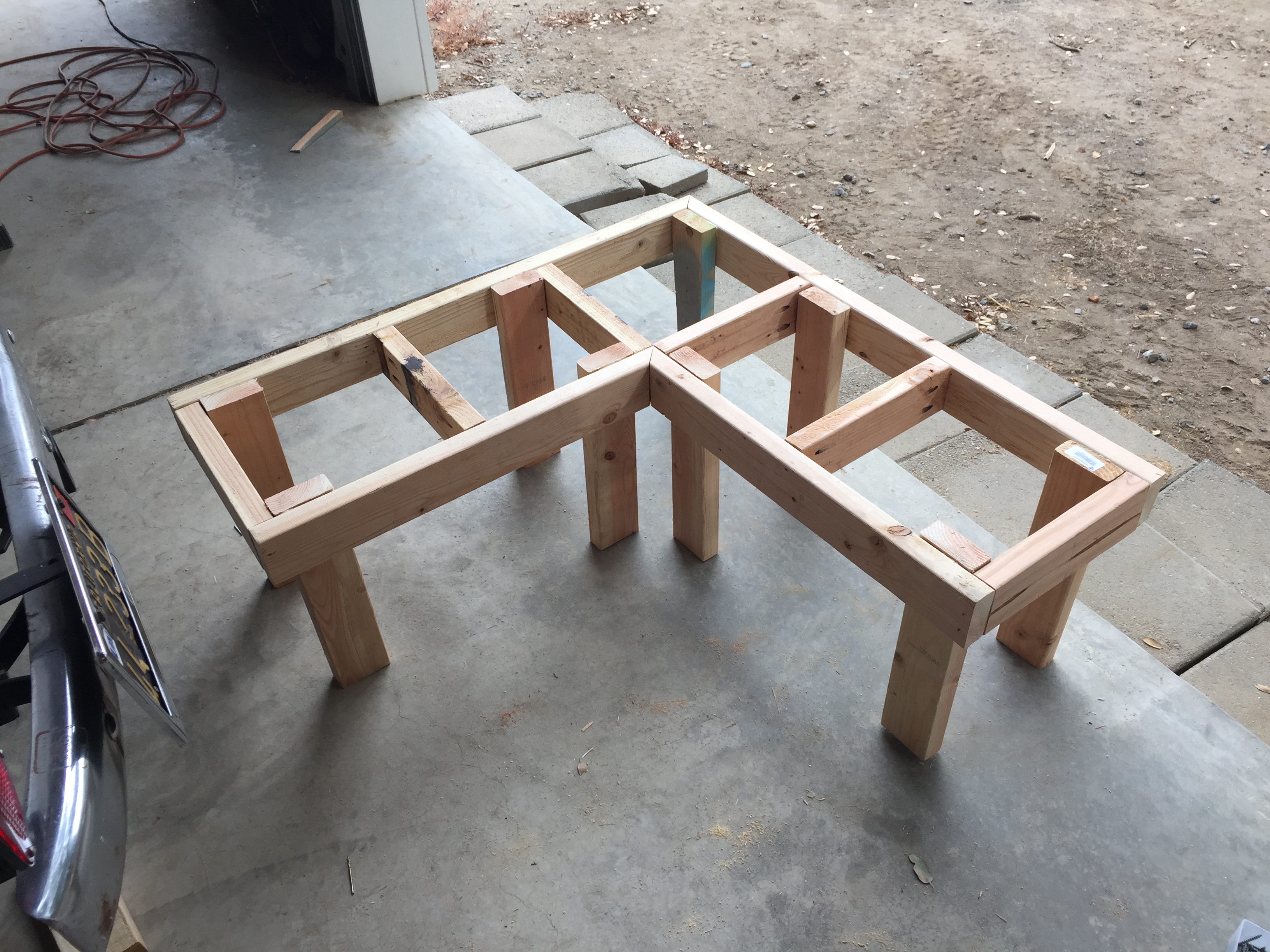 Build A Corner Bench With Built in Table Remodelaholic
