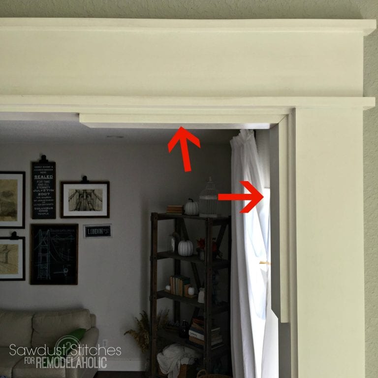 How To: DIY Craftsman Door Casing and Easy Corbels | Remodelaholic